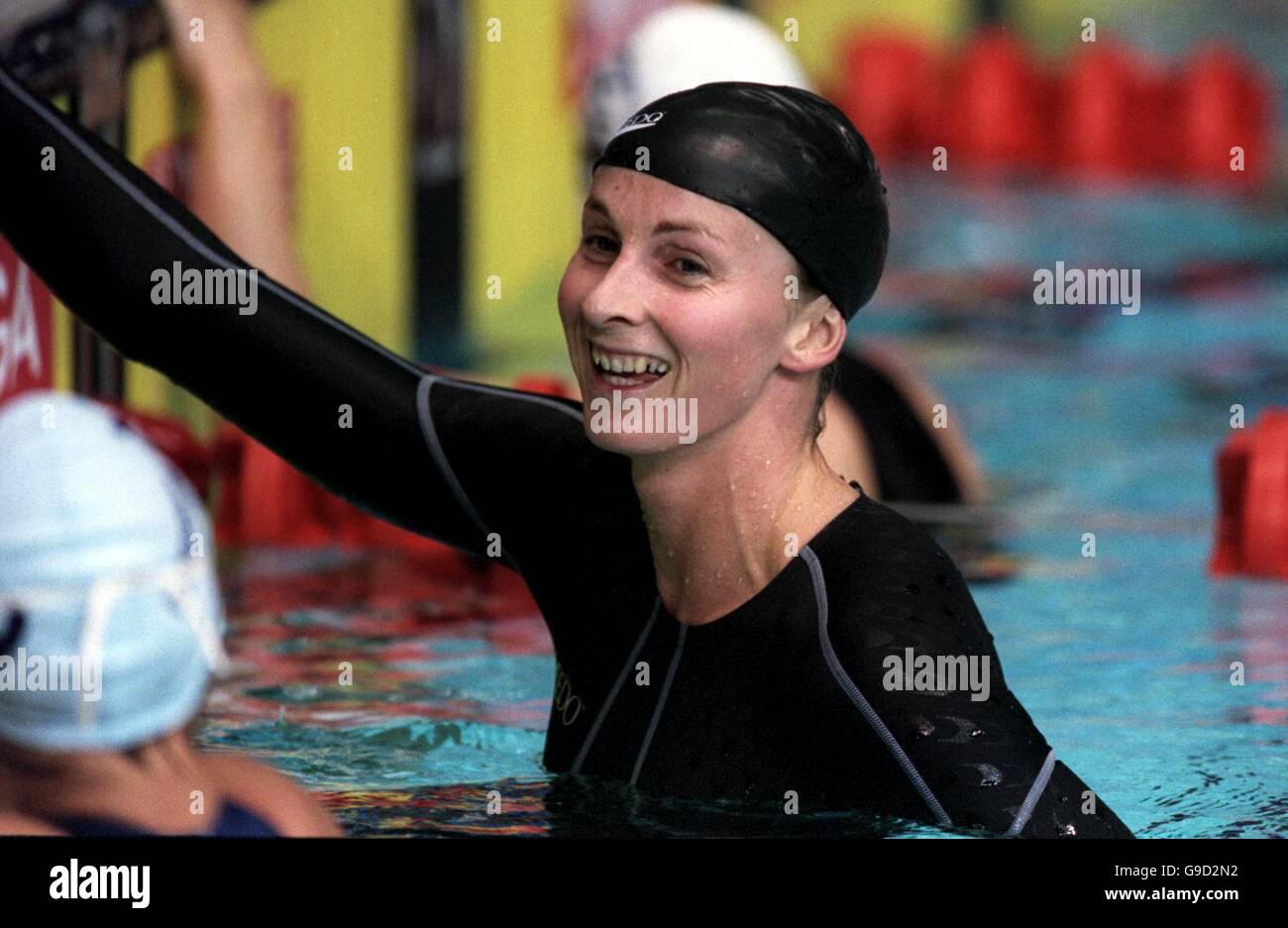 Alison Sheppard shows her delight after breaking the Commonwealth and ...