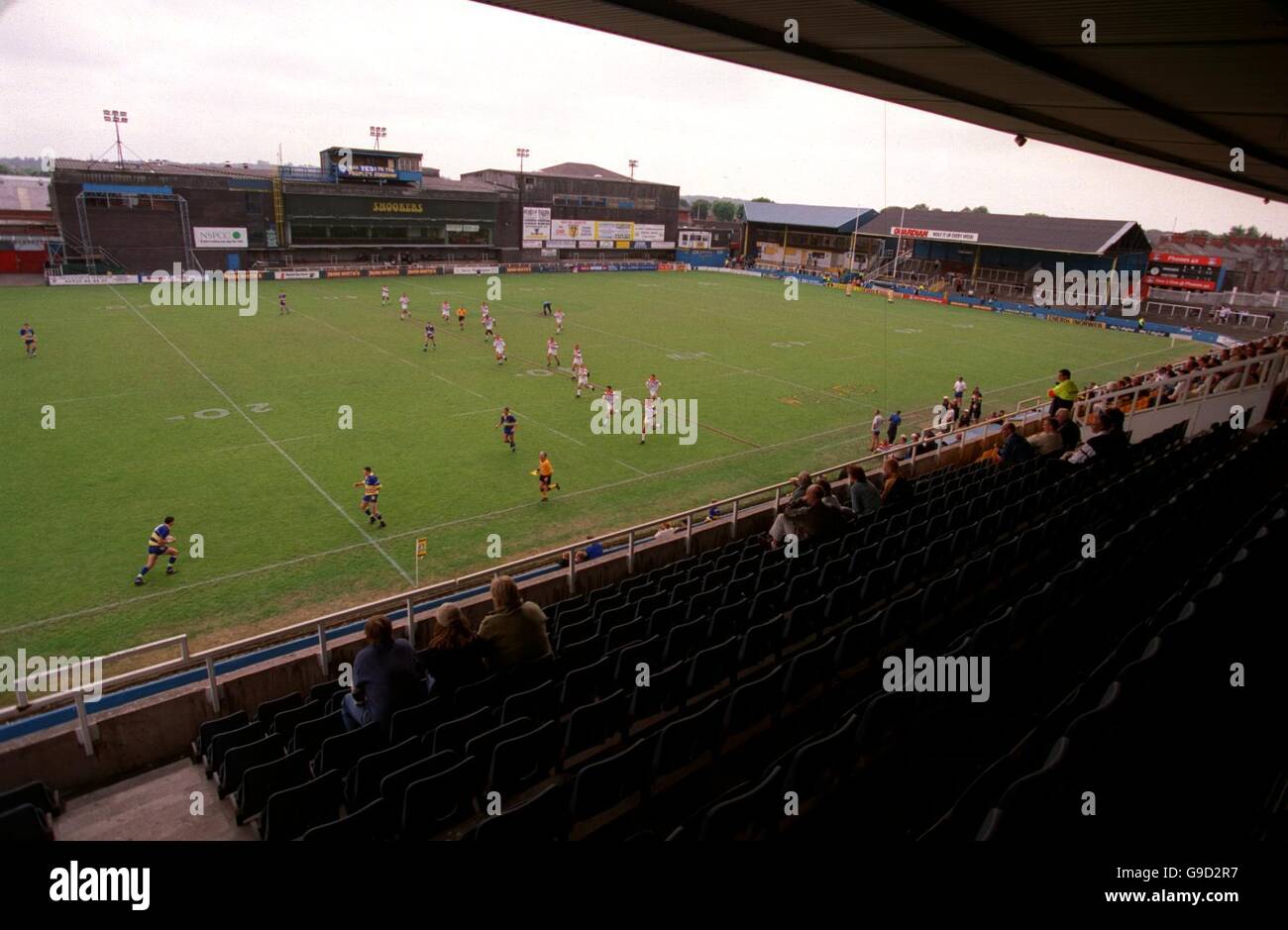 General view of Wilderspool Stadium, home of Warrington Wolves Stock ...