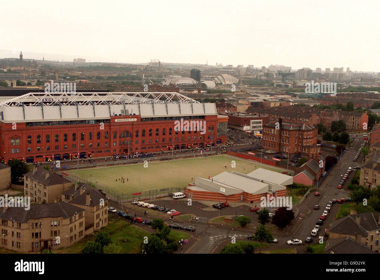 Ibrox stadium general aerial view hi-res stock photography and images ...