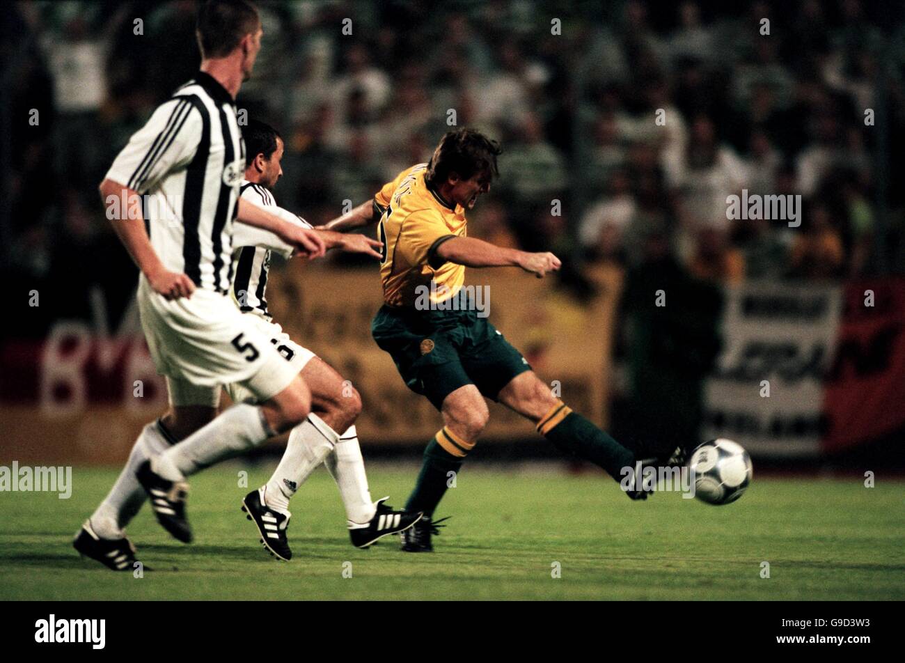 (L-R) Jeunesse Esch's Marc Lamborelle and Ernad Sabotic watch as Celtic ...