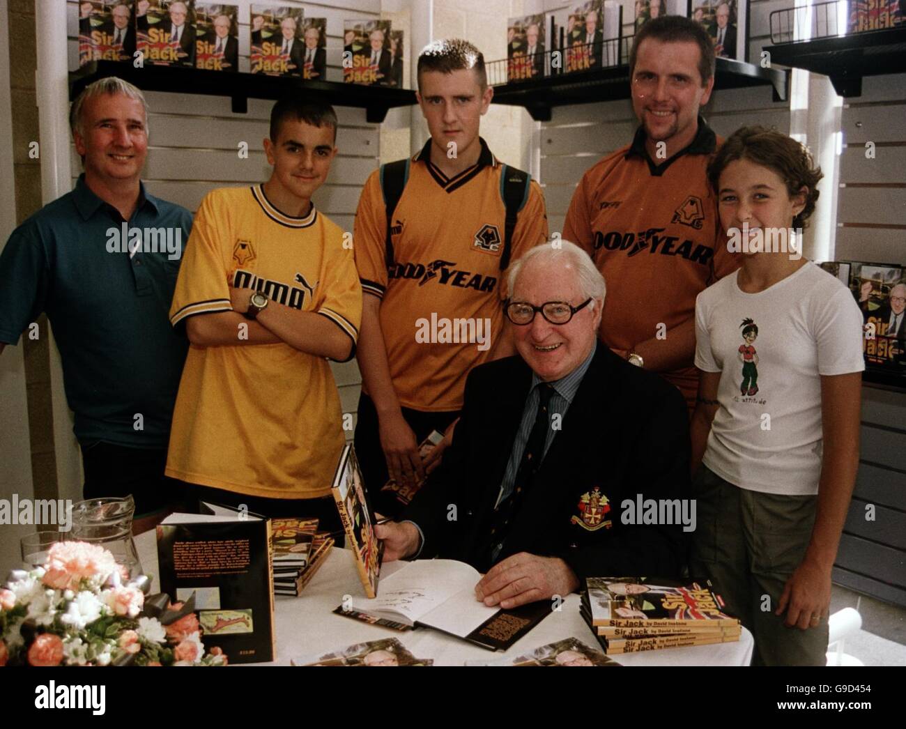 Wolverhampton Wanderers Chairman Sir Jack Hayward with fans at the ...