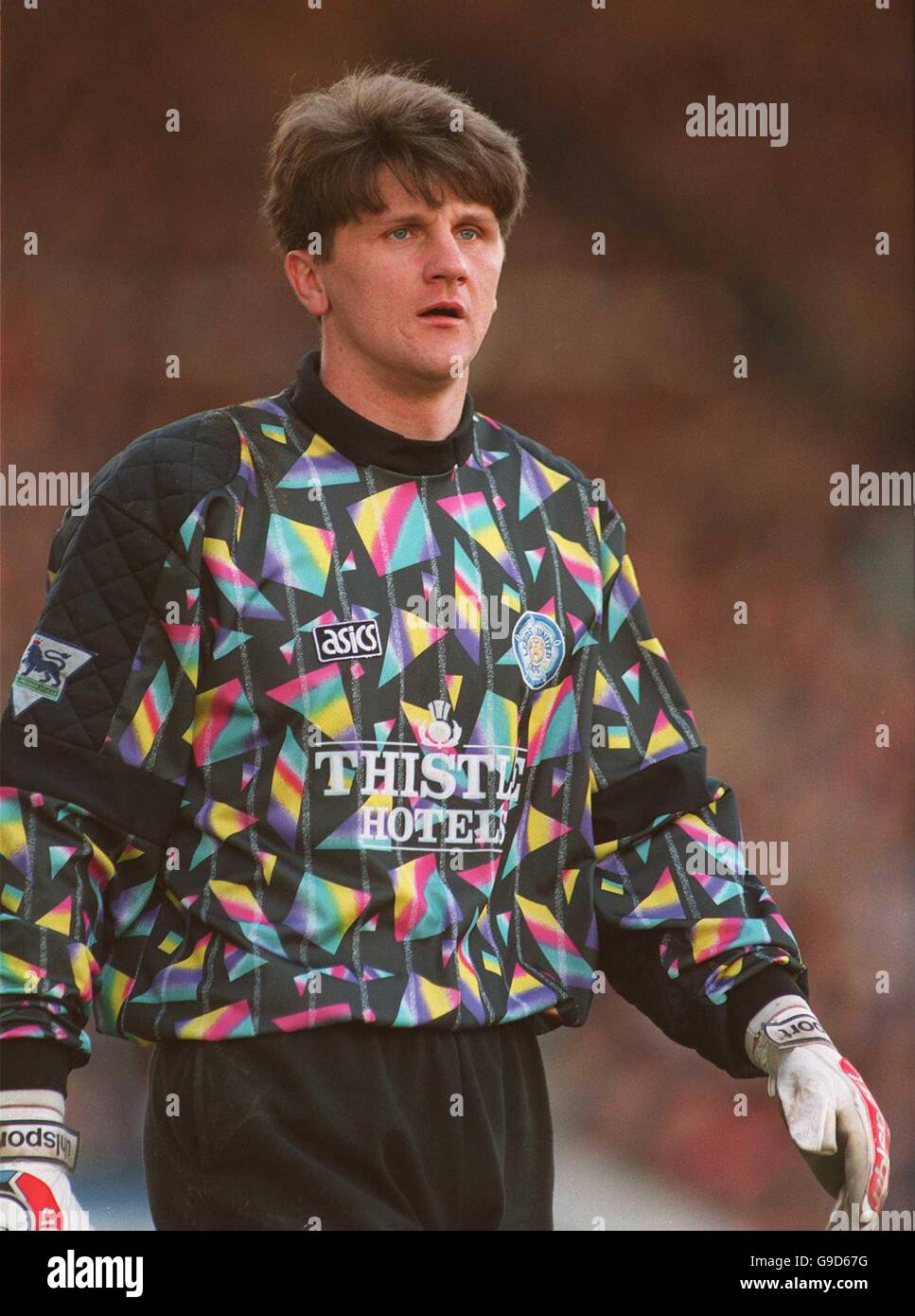166407 John Lukic. 25-FEB-95 John Lukic, Leeds United Stock Photo - Alamy
