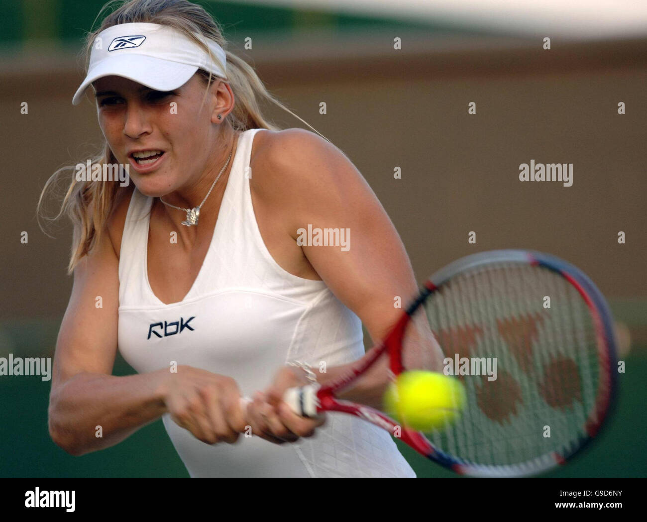 Czech Republic's Nicole Vaidisova in action during the third round of ...