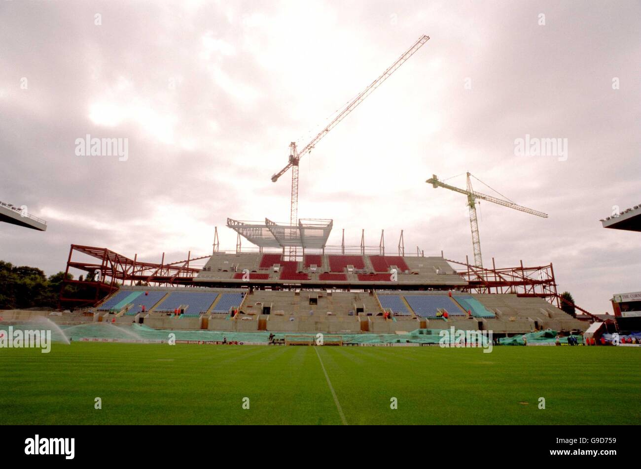 Trinity road stand villa park in closing stages re development hi-res ...