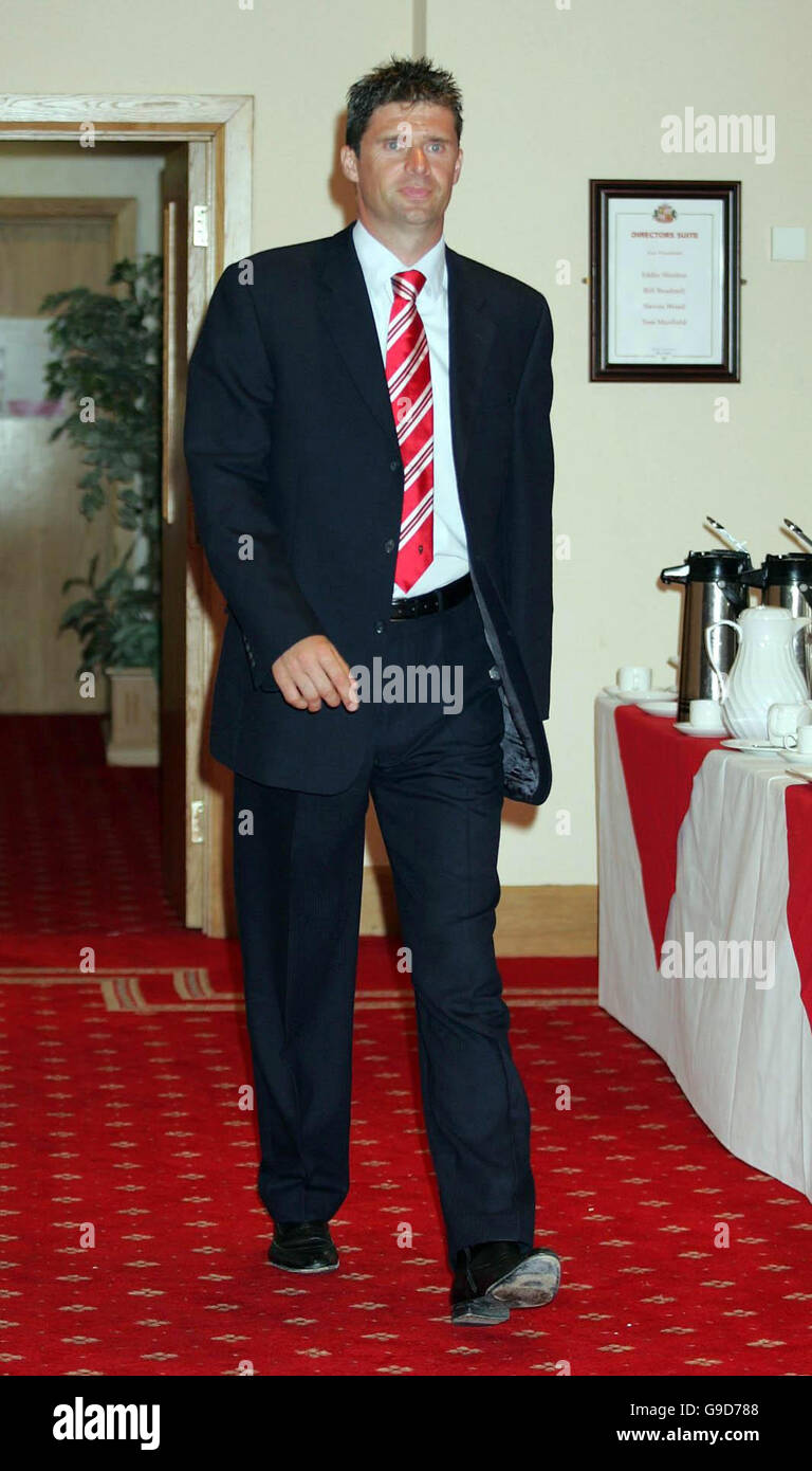 Soccer stadium of light sunderland press conference hi-res stock ...