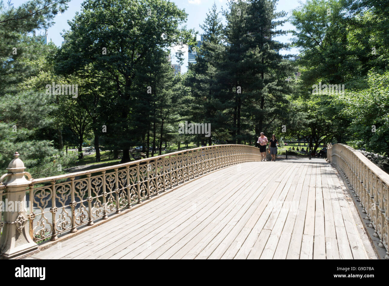 Pine bank bridge central park hi-res stock photography and images - Alamy