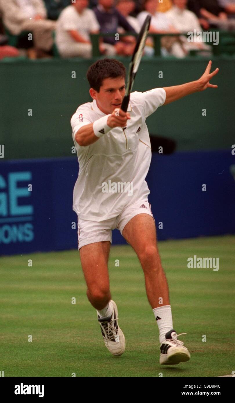 Tennis - Nottingham Open - First Round - Tim Henman v Jonas Bjorkman ...