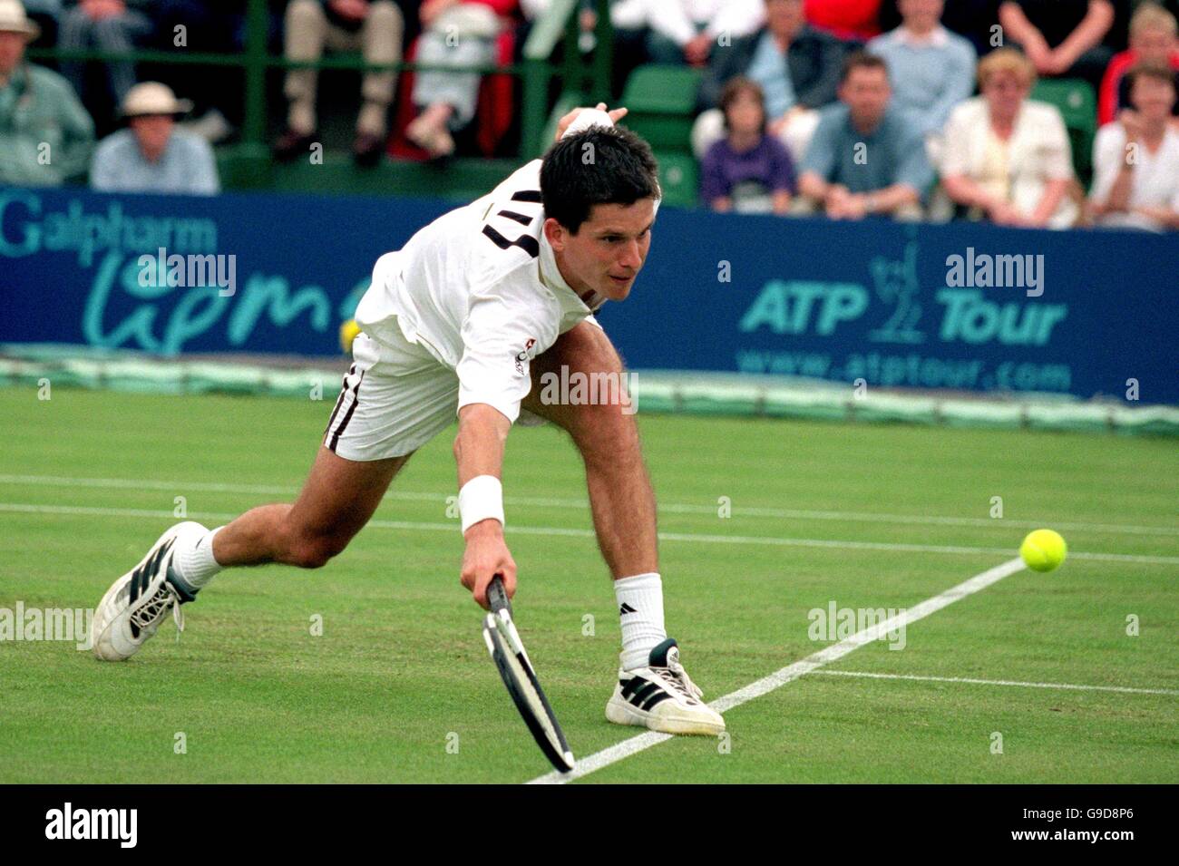 Tennis - Nottingham Open - First Round - Tim Henman v Jonas Bjorkman ...