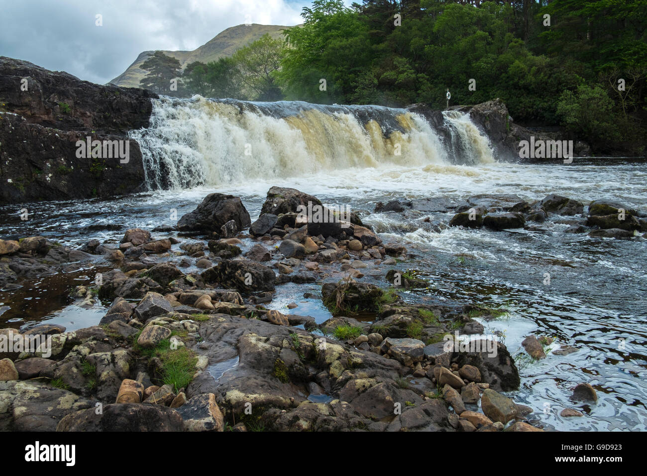 A waterfall, Connemara county, Ireland Stock Photo - Alamy
