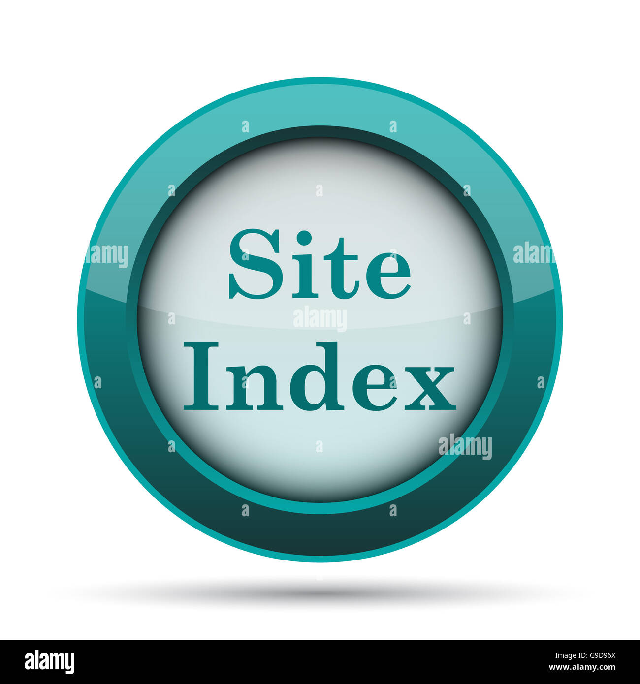 Site index icon. Internet button on white background Stock Photo - Alamy