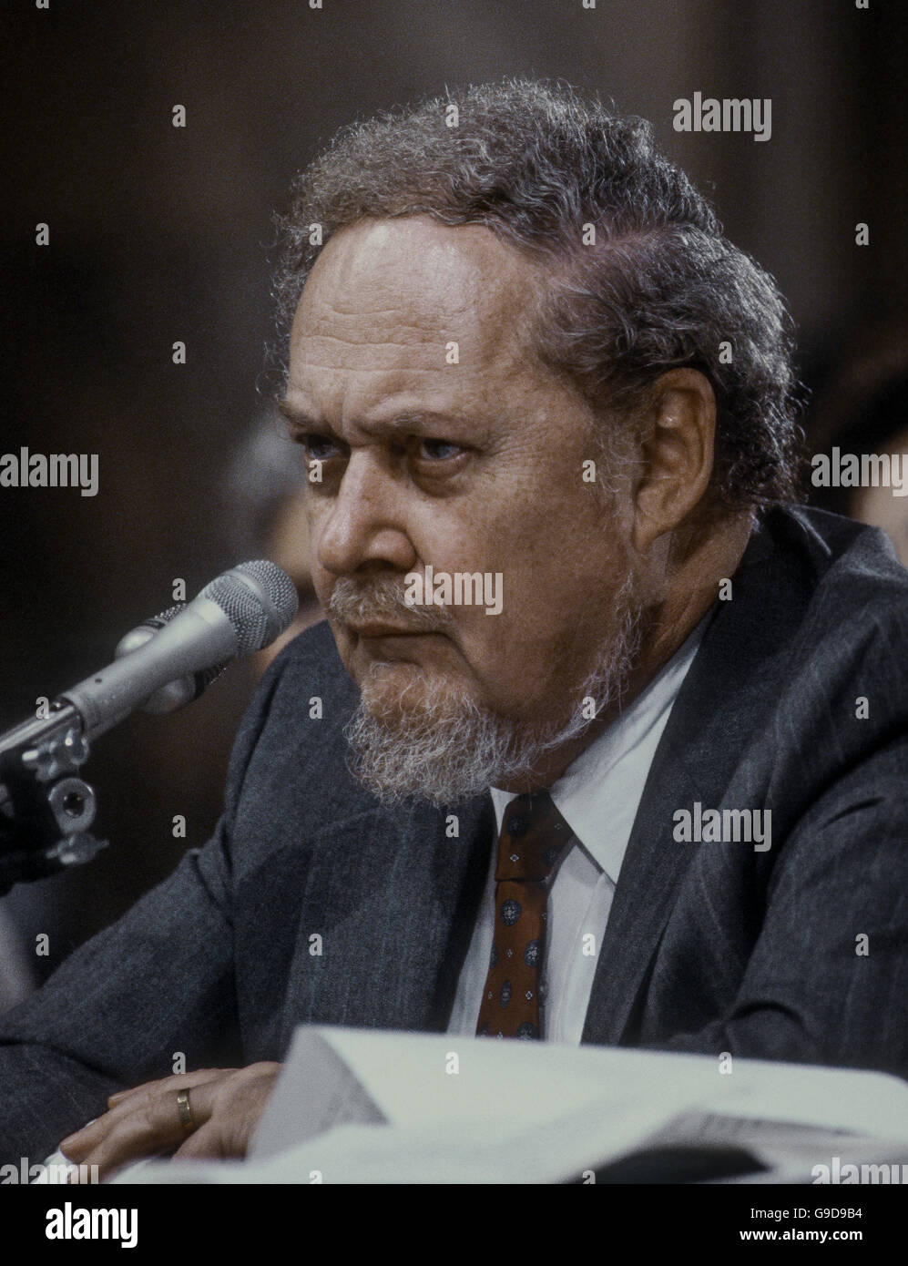 Washington, DC, USA, 16th September, 1987 Nominee Judge Robert Bork ...