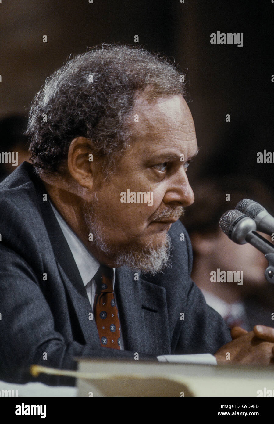 Washington, DC. USA, 16th September, 1987 Nominee Judge Robert Bork ...