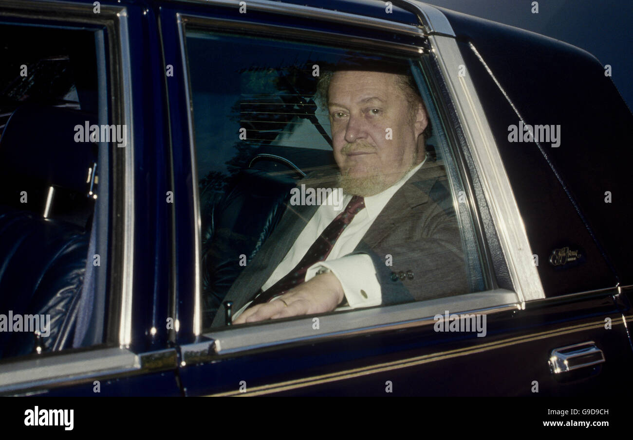 Nominee Judge Robert Bork leaving his home in Virginia to appear in ...