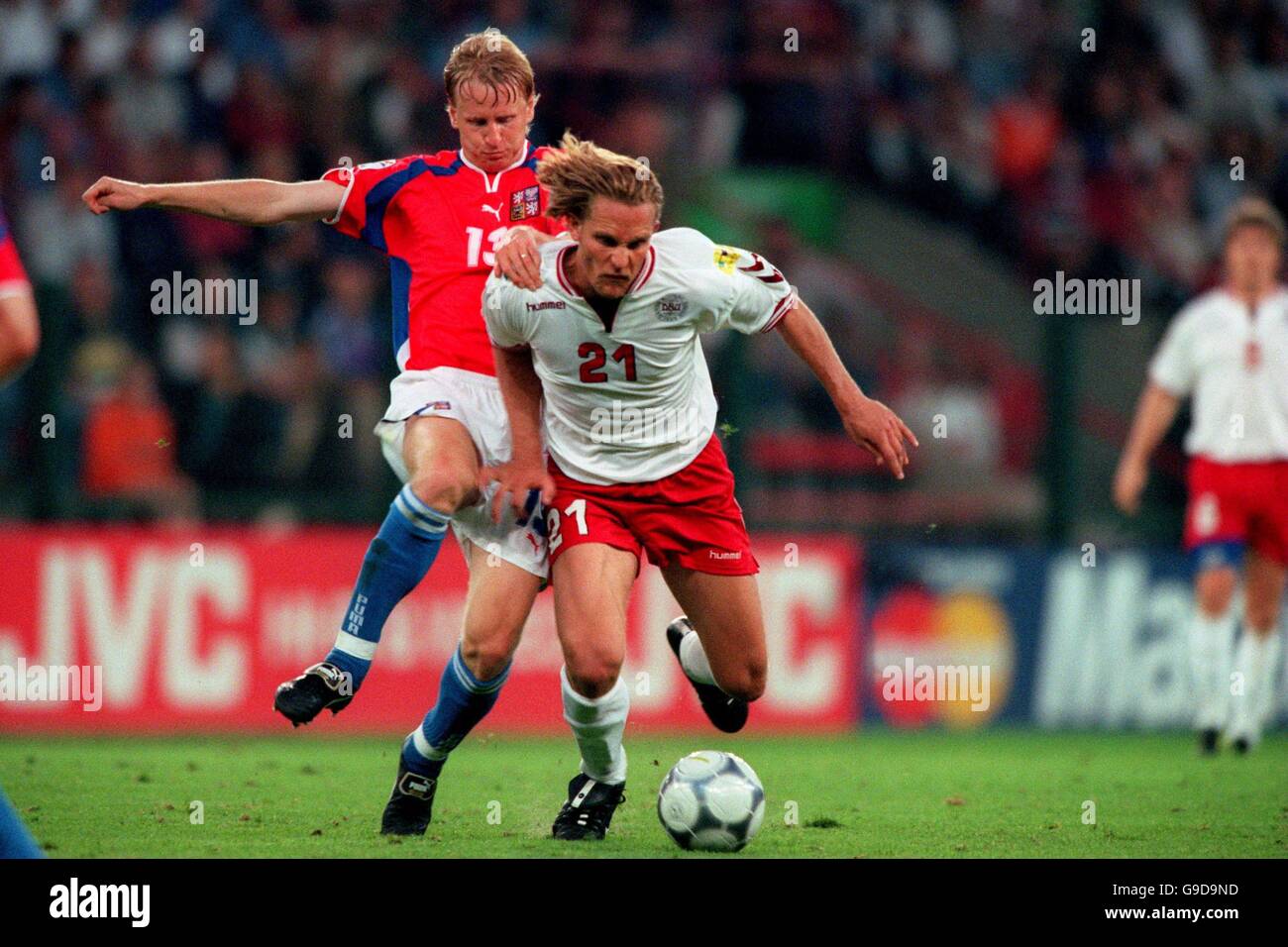 Soccer euro 2000 group d denmark v czech republic hi-res stock ...