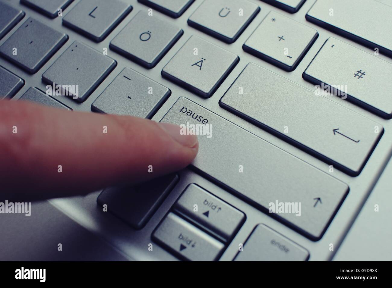 Keyboard with break button hi-res stock photography and images - Alamy