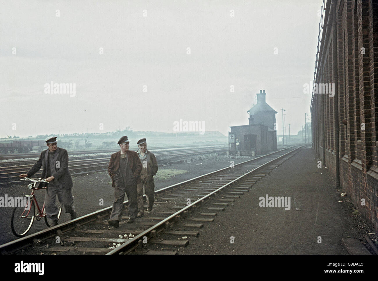 End of shift, cycles at the ready. How L. S. Lowry would have painted ...