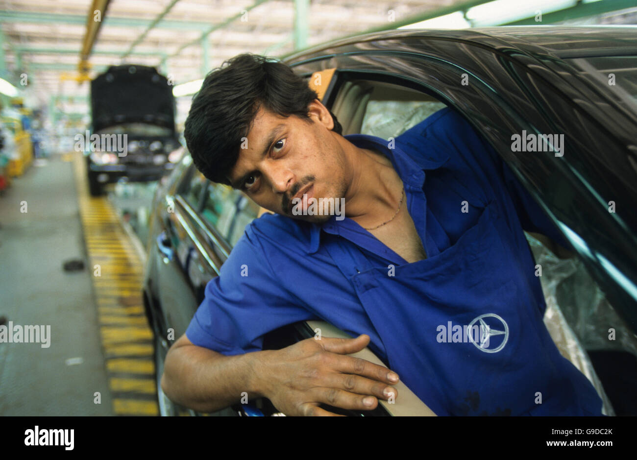 INDIA Maharashtra Pune, Daimler Chrysler Factory, assembly line for ...
