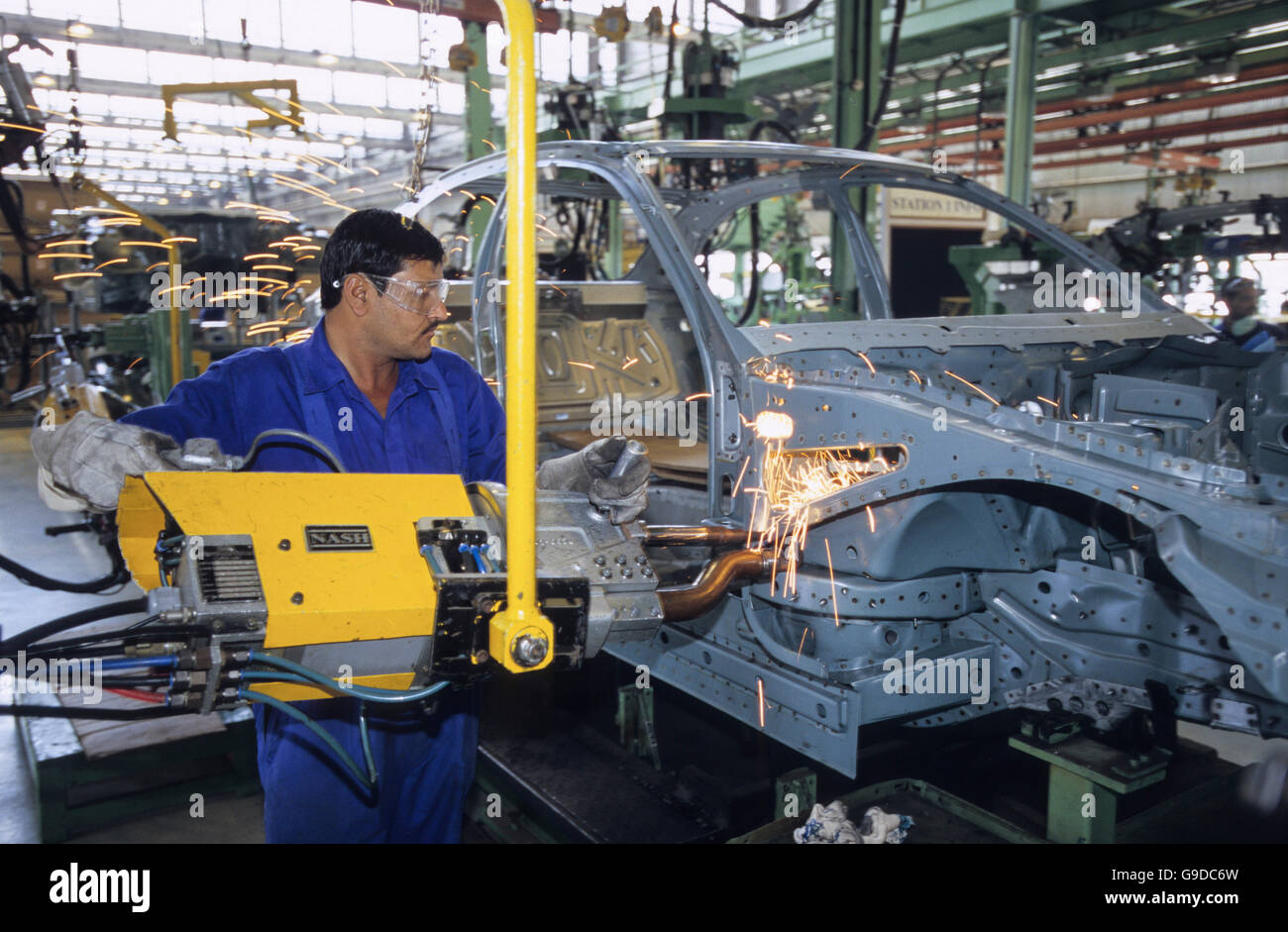 INDIA Maharashtra Pune, Daimler Chrysler Factory, assembly line for ...