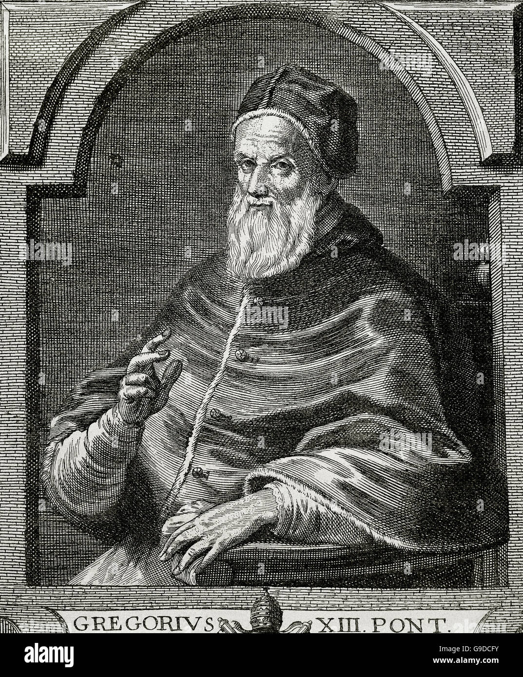 Pope Gregory XIII (1502-1585). Born Ugo Boncompagni. Pope from 1572 ...