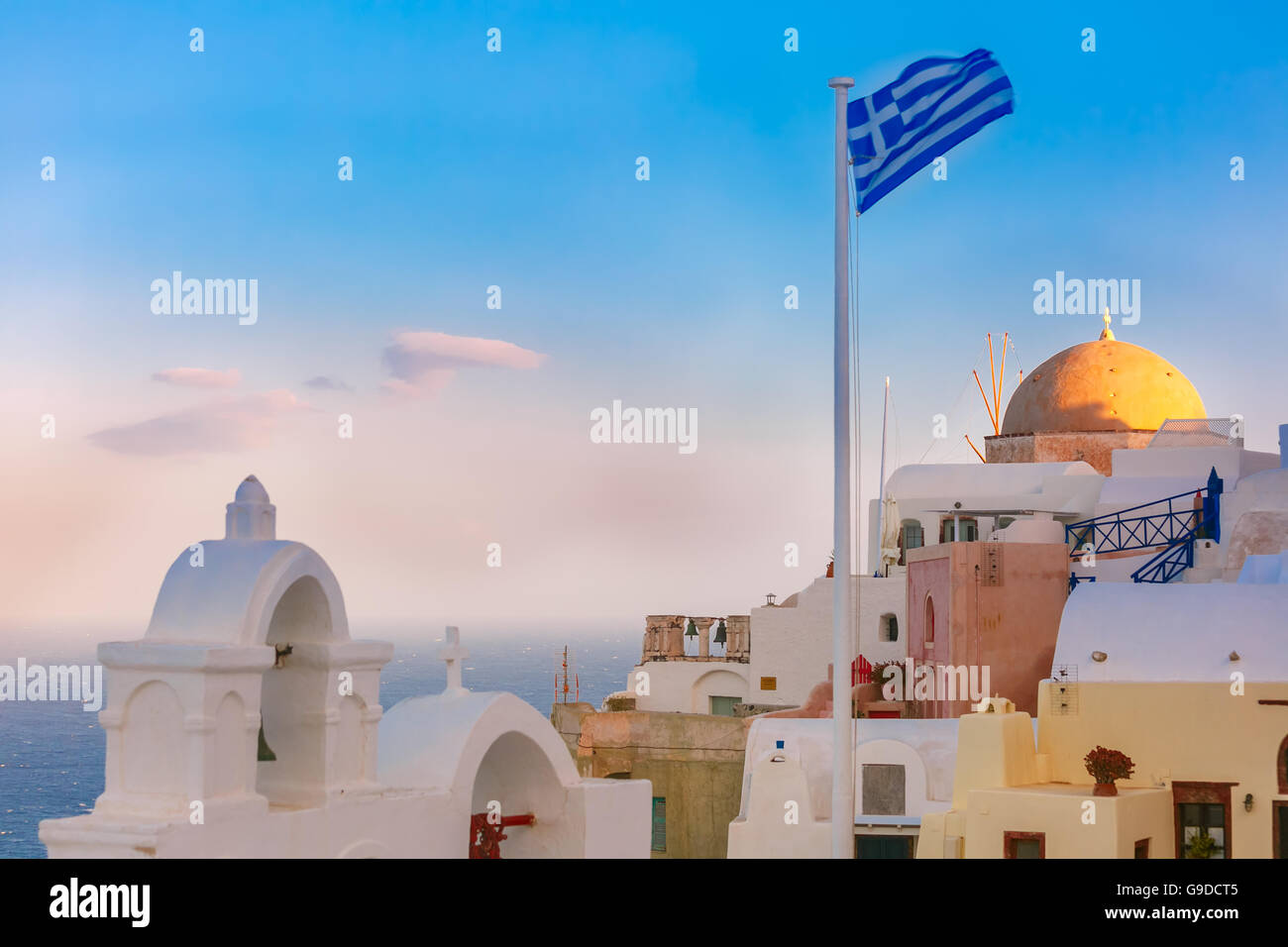 View oia greek flag hi-res stock photography and images - Alamy