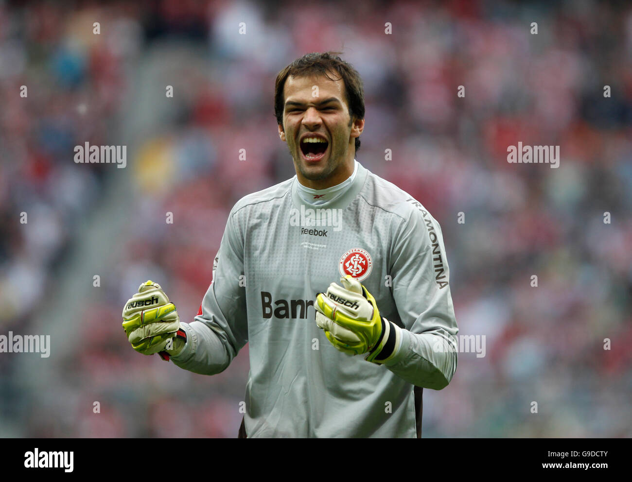 Goalkeeper Muriel, SC International de Porto Alegre football club, BRA ...
