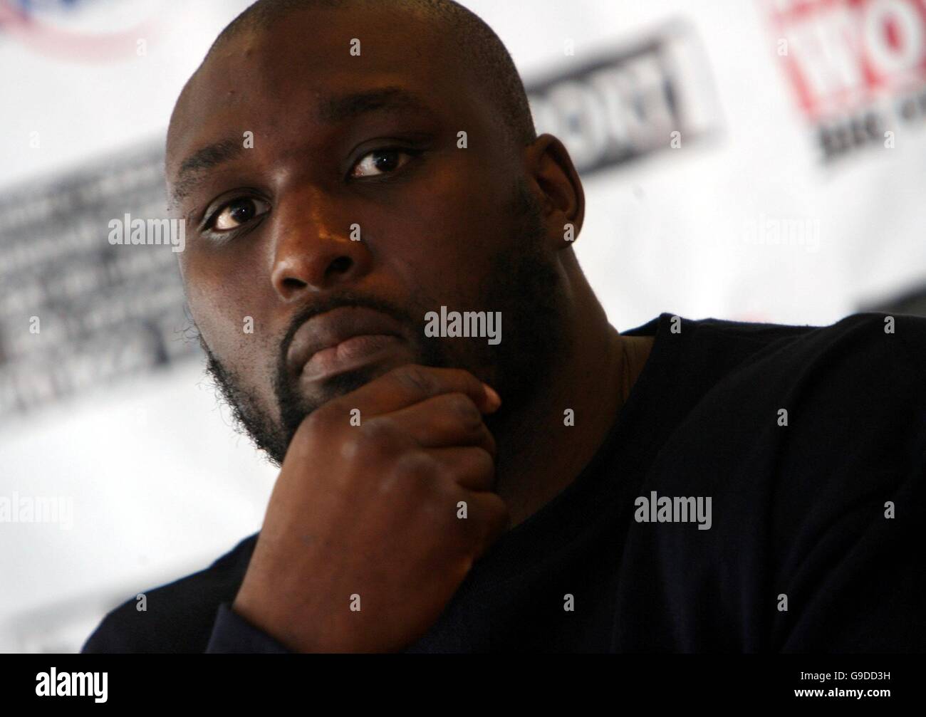 Danny Williams during a press conference at the Millennium Stadium ...