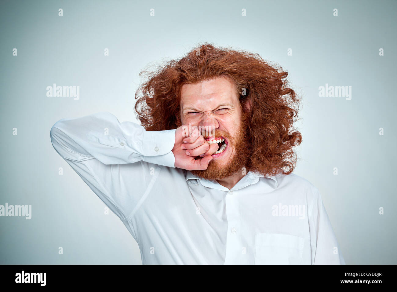 The Angry man Stock Photo - Alamy