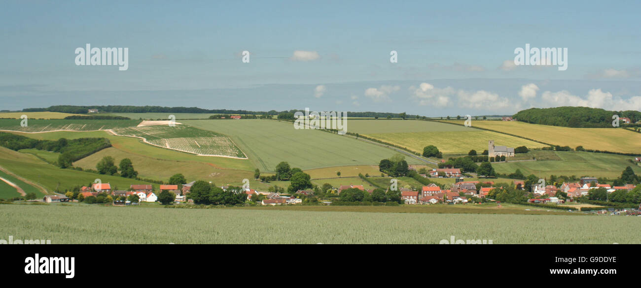 Weaverthorpe on the Yorkshire Wolds Stock Photo - Alamy
