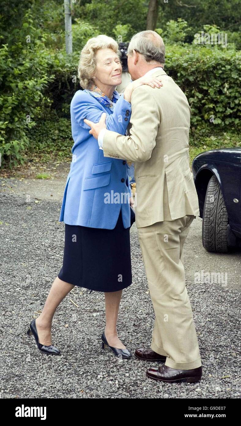 The Prince of Wales meets Lady Lieutenant of Powys Mrs Legge Bourke ...