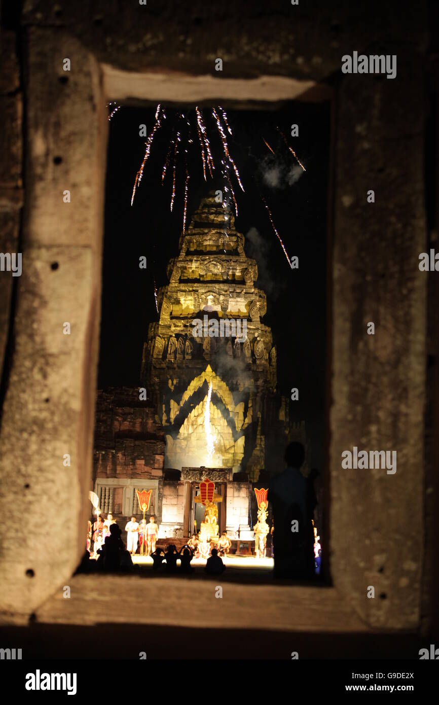 the phimai khmer Temple in the town of Phimai near the city of Khorat ...