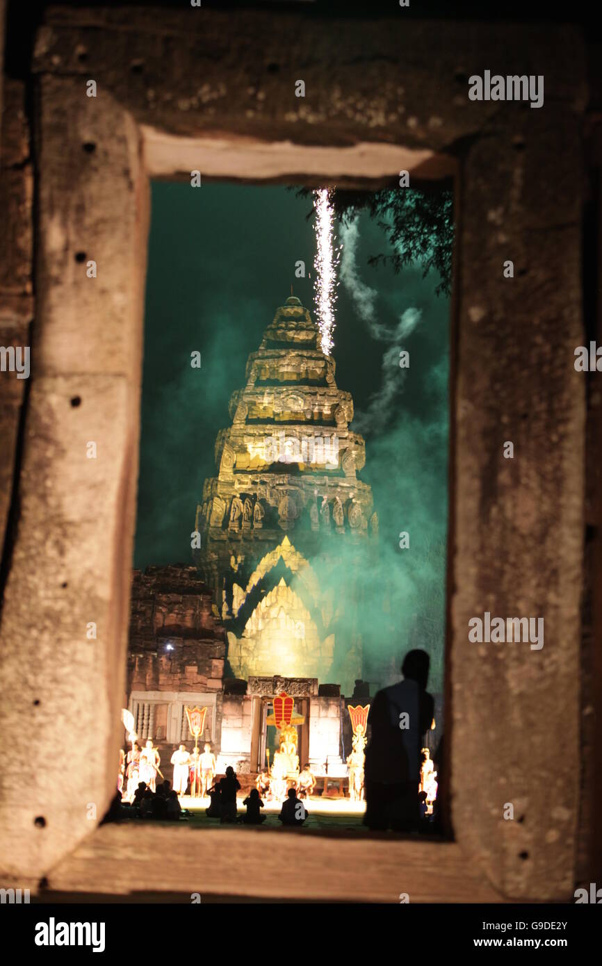 the phimai khmer Temple in the town of Phimai near the city of Khorat ...