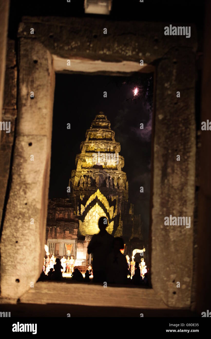 the phimai khmer Temple in the town of Phimai near the city of Khorat ...