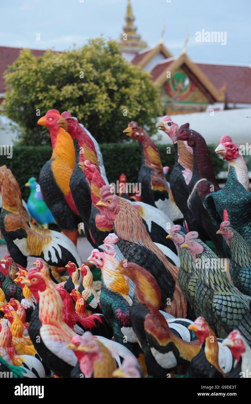 a chicken Temple near the city of Khorat or Nakhon Ratchasima in the ...