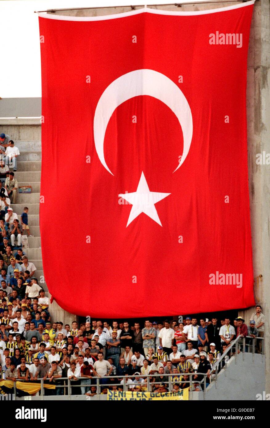 Turkish flag football fans hi-res stock photography and images - Alamy