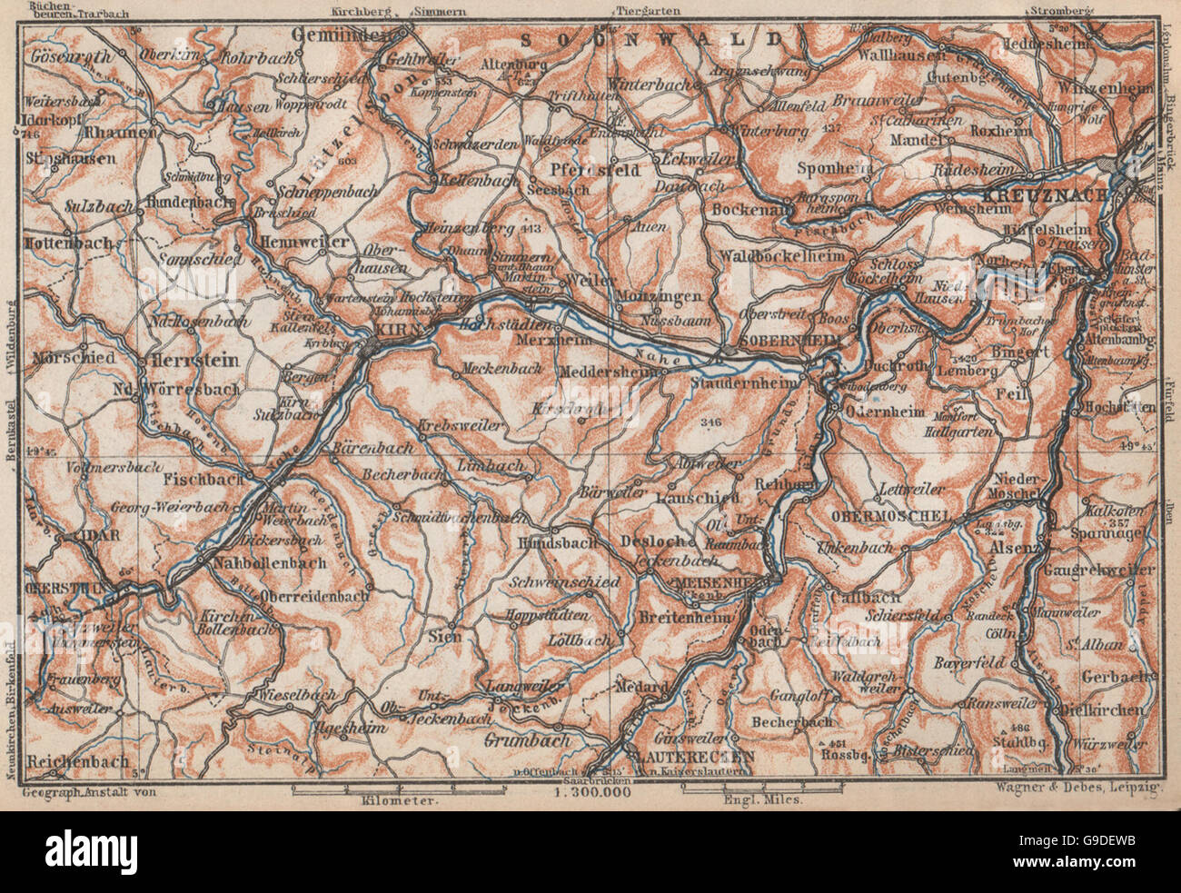 Bad kreuznach map hi-res stock photography and images - Alamy