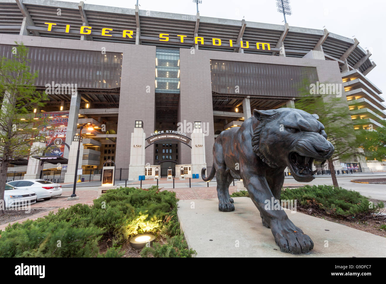 Tiger Stadium of Louisiana State University in Baton Rouge Stock Photo ...
