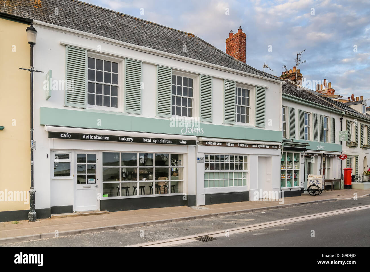 A newly remodelled village store and coffee shop in an English seaside ...