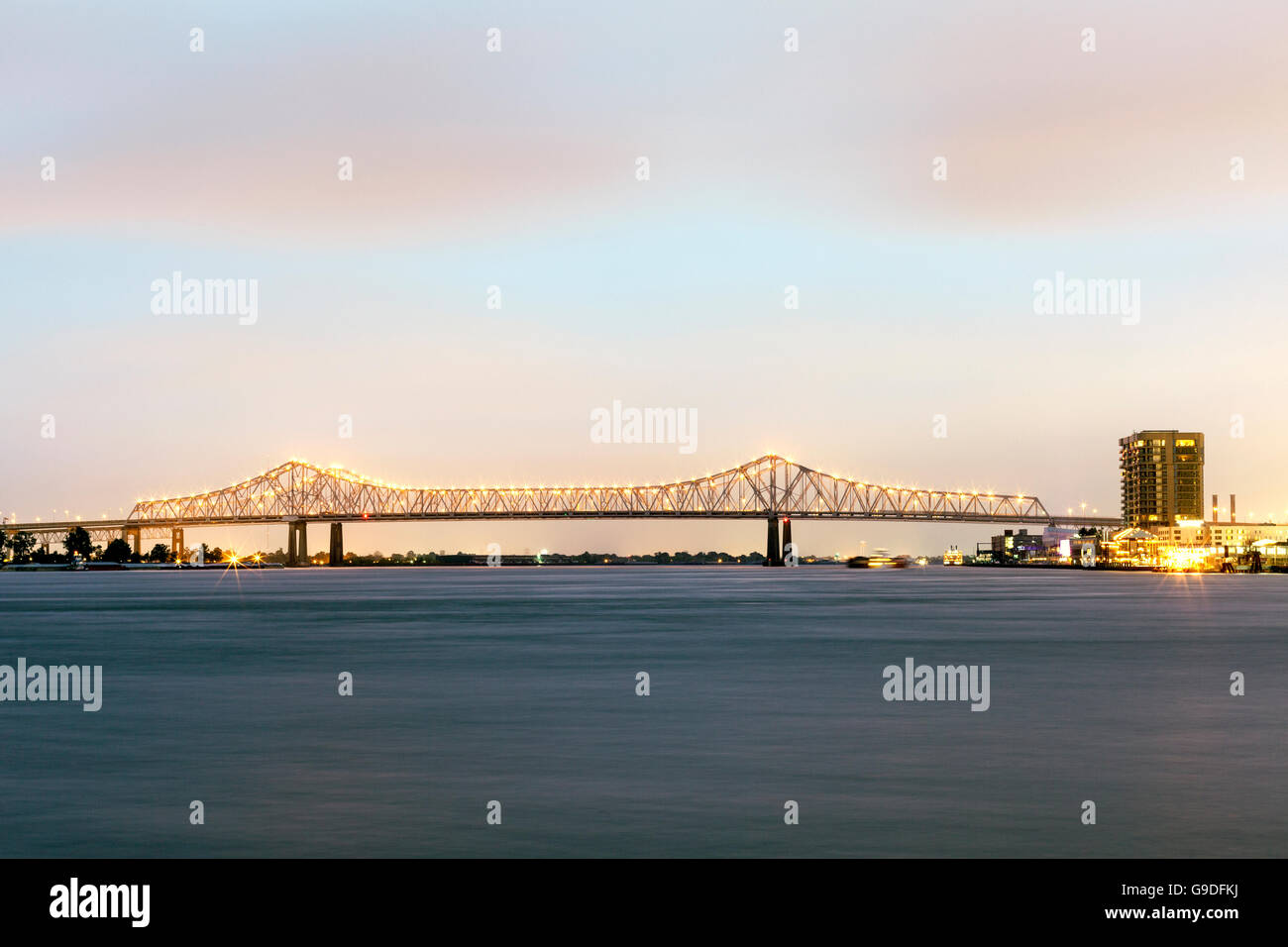 Crescent City Connection bridge in New Orleans, Louisiana Stock Photo ...