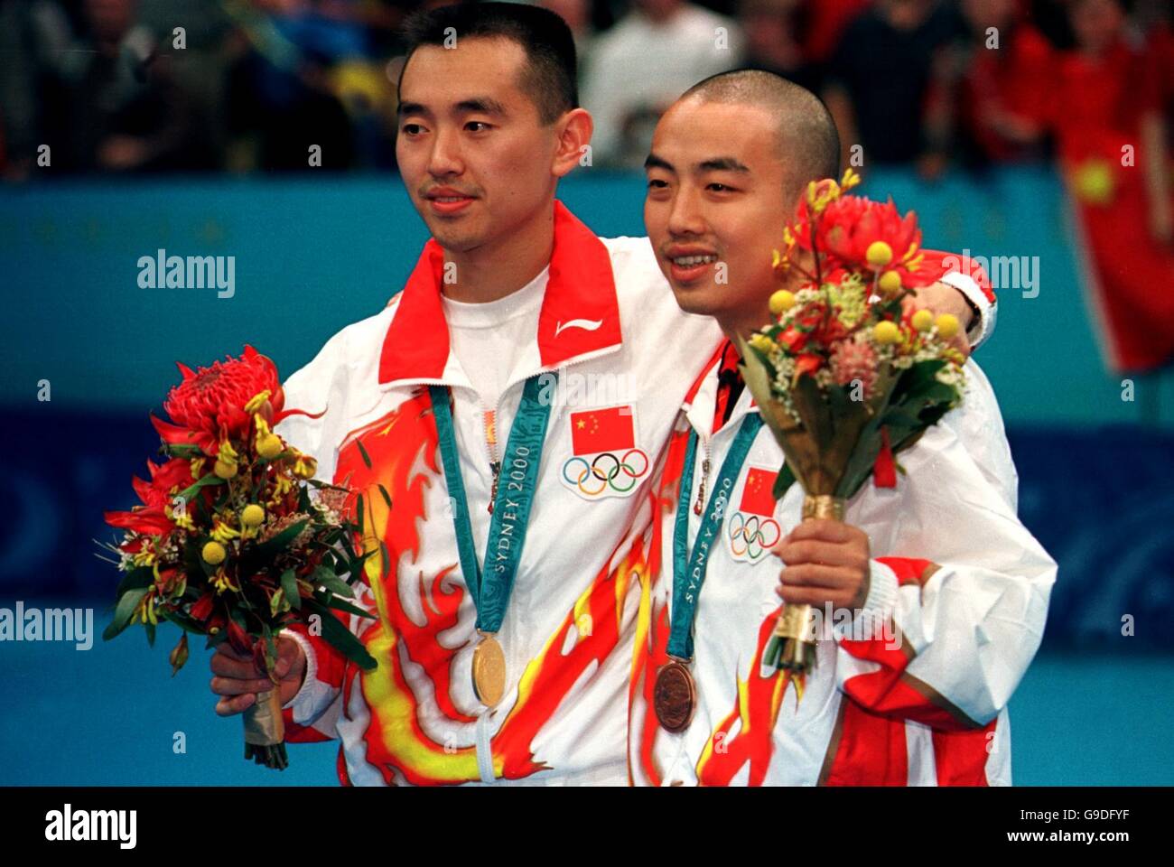 (l-r) China's Linghui Kong, Gold, and China's Guoliang Liu, Bronze ...