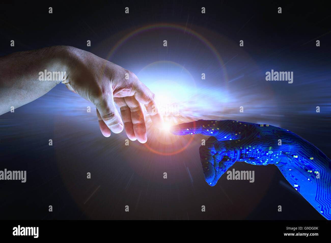 The creation of adam hands hi-res stock photography and images - Alamy
