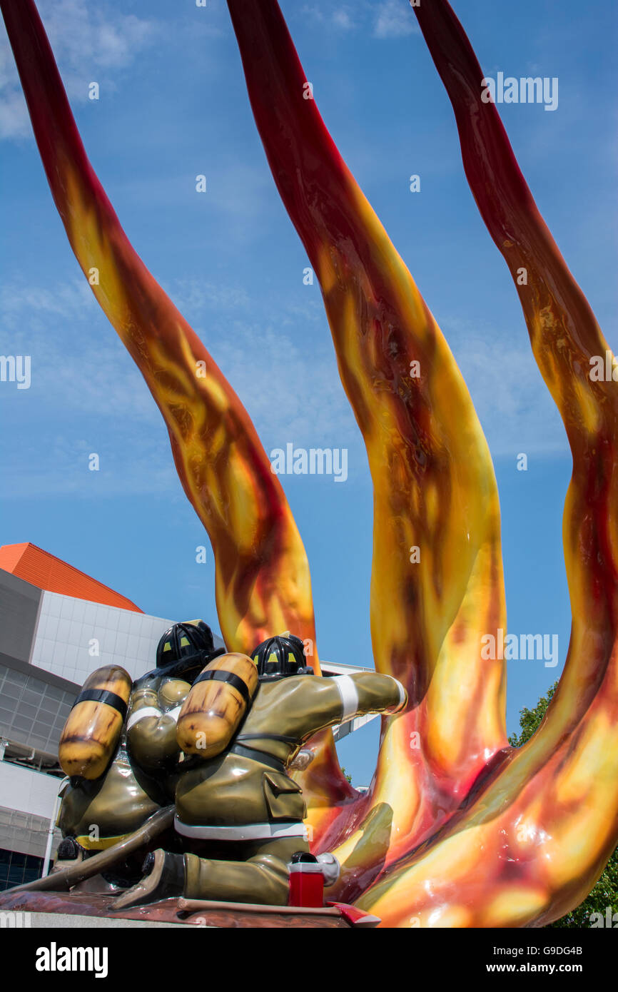 Cleveland firefighters memorial hi-res stock photography and images - Alamy