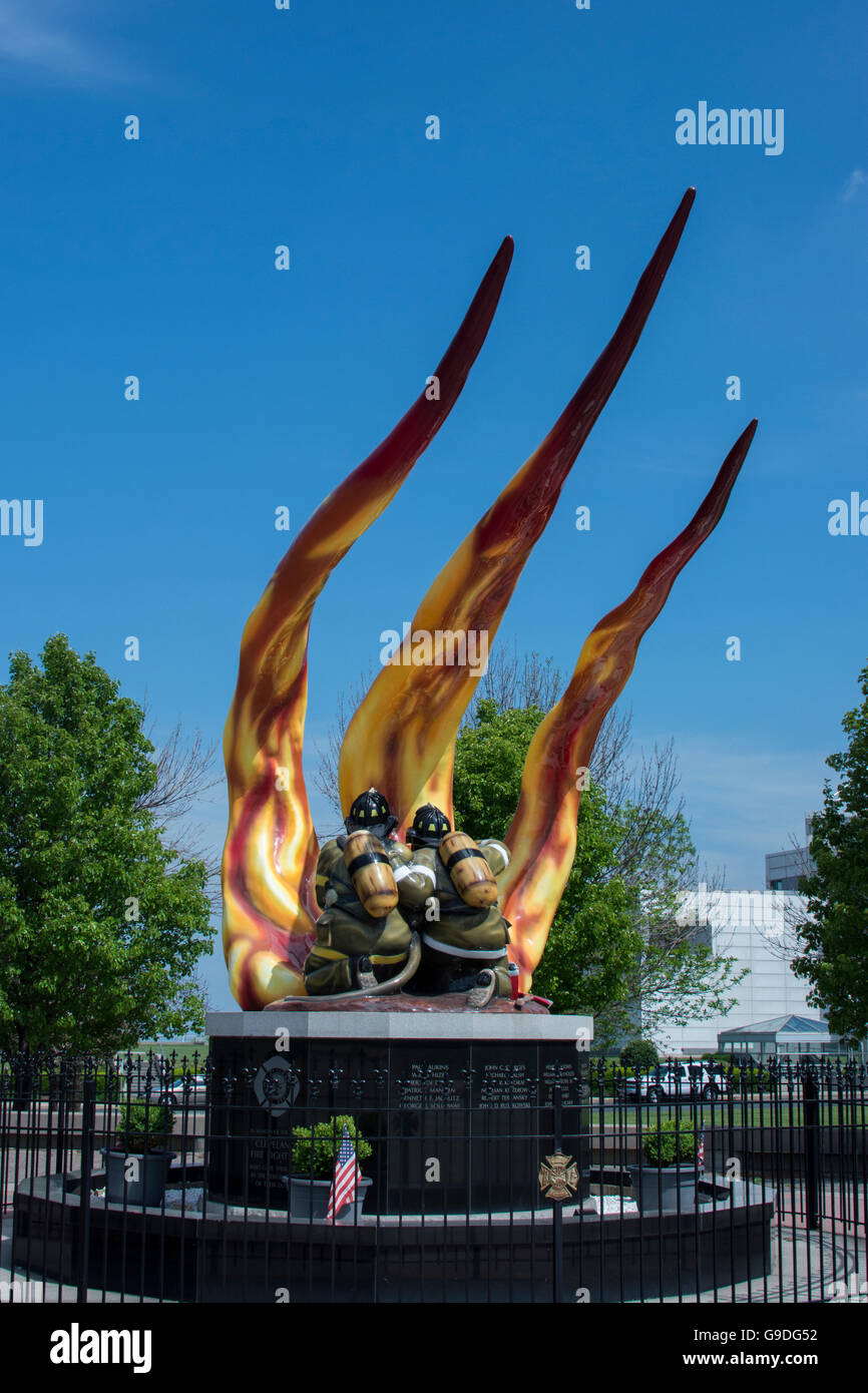Cleveland firefighters memorial hi-res stock photography and images - Alamy