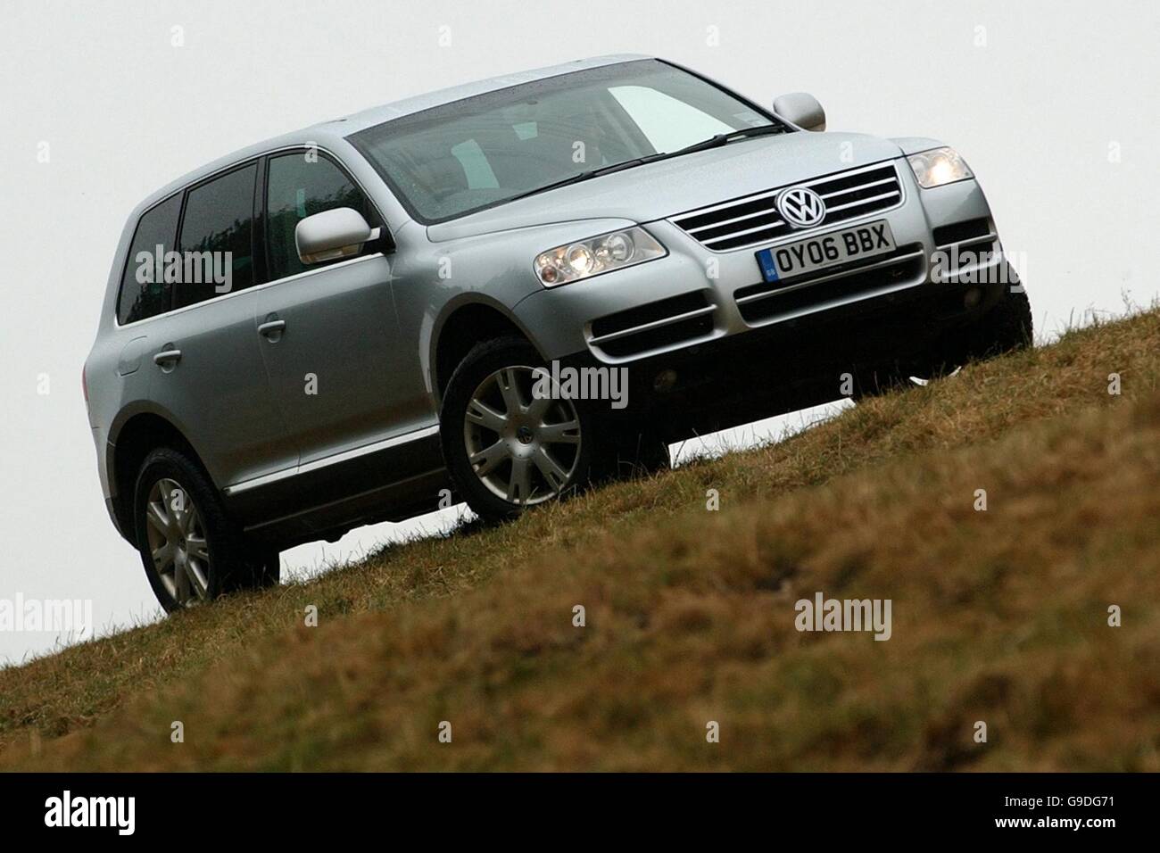 A VW Touareg taking part in a Volkswagen Touareg Off-road Experience ...