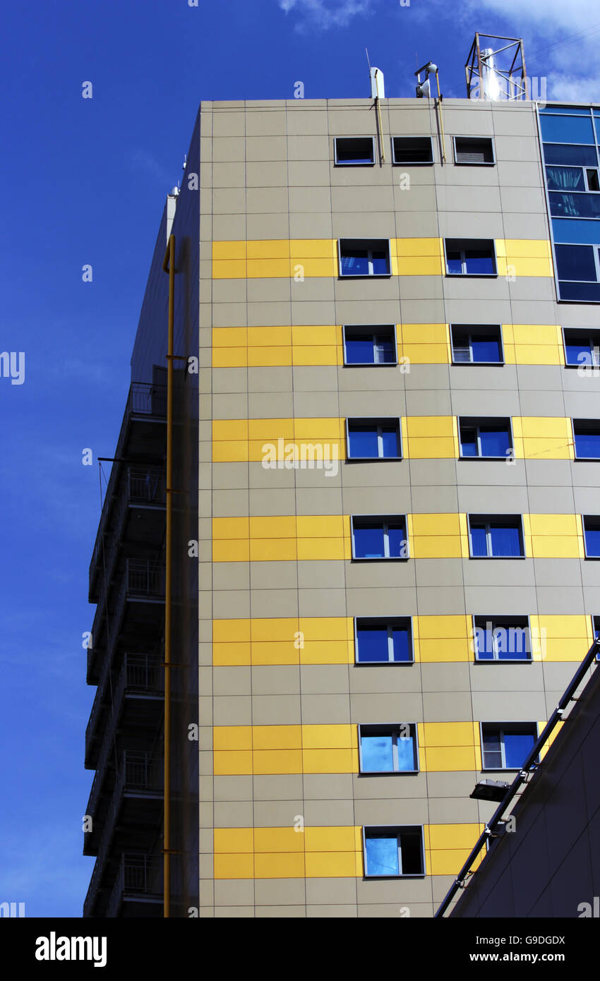 windows office building for background in Moscow Stock Photo - Alamy