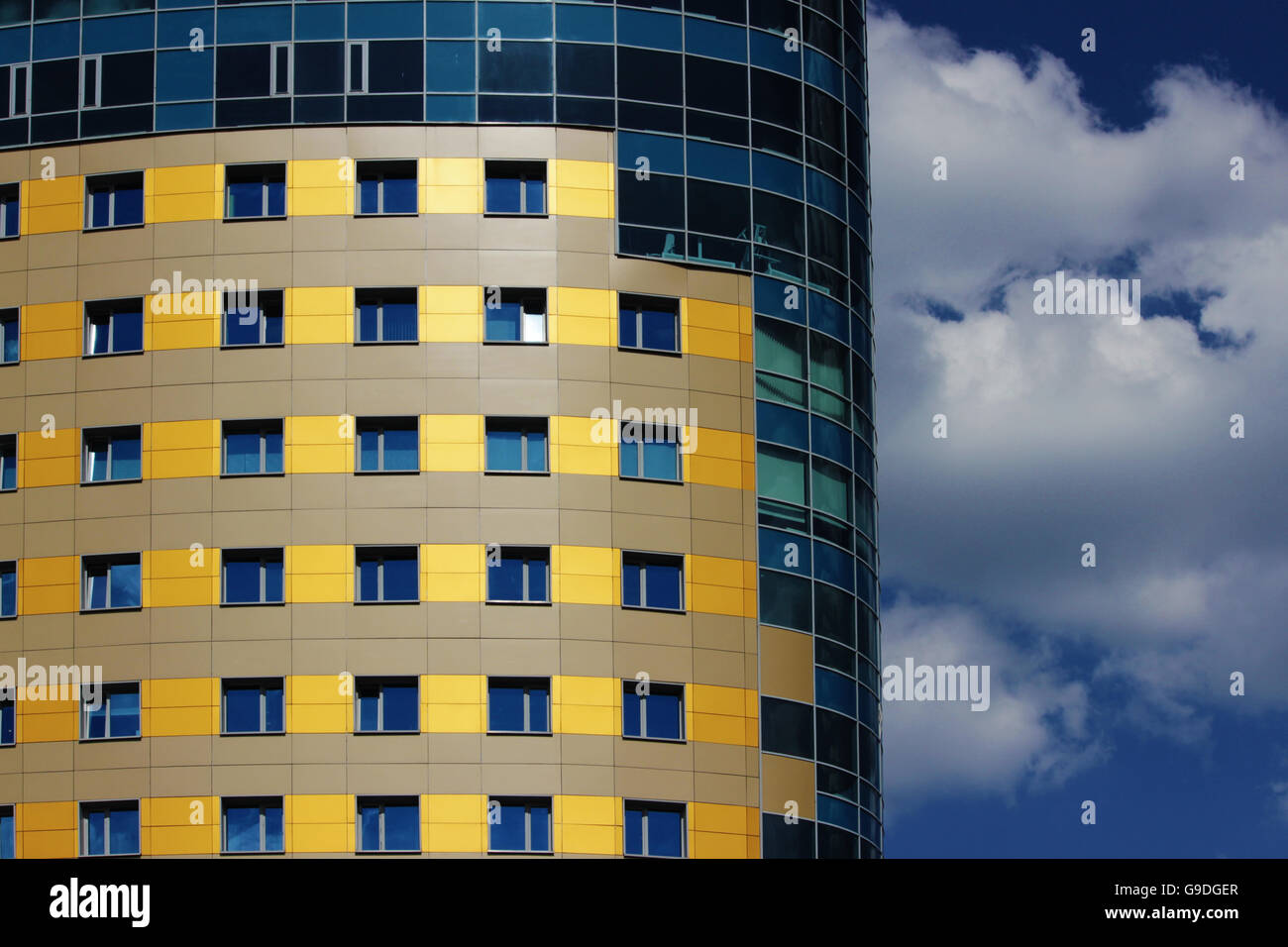 windows office building for background in Moscow Stock Photo - Alamy