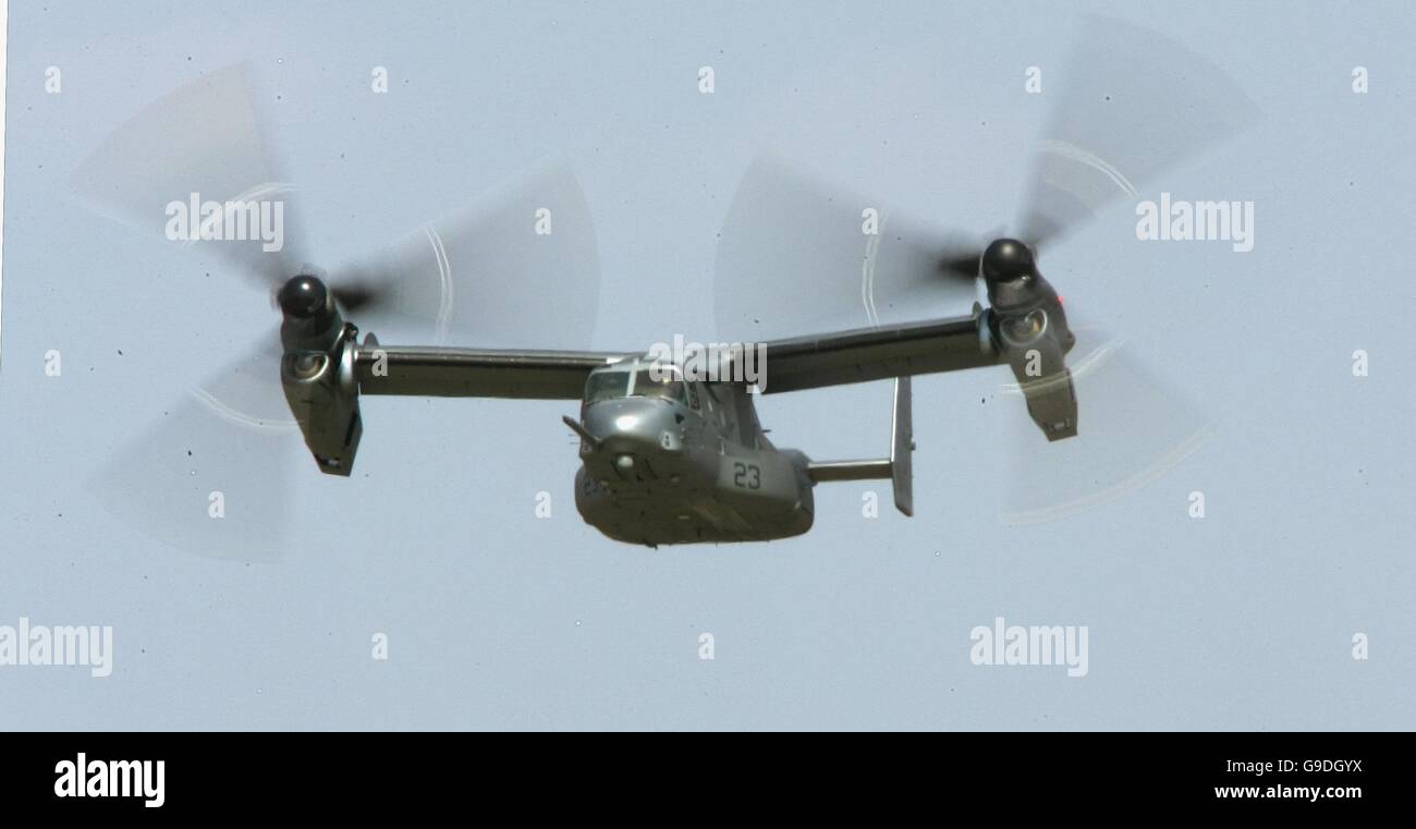 Bell Boeing Osprey during its display at Farnborough Airshow Stock ...