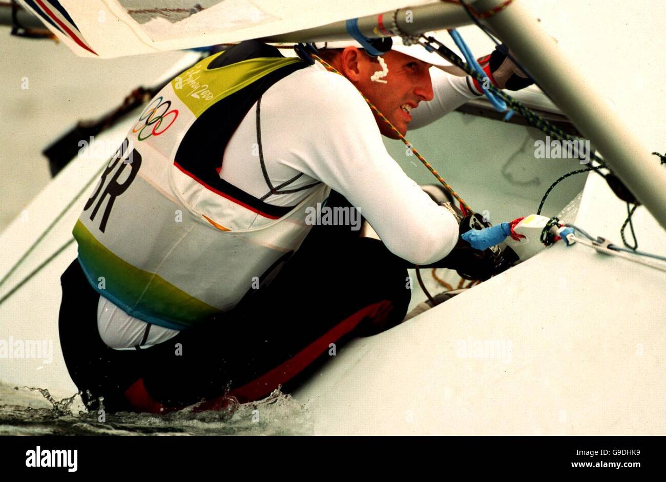 Sydney 2000 olympics sailing open laser fleet races hi-res stock ...