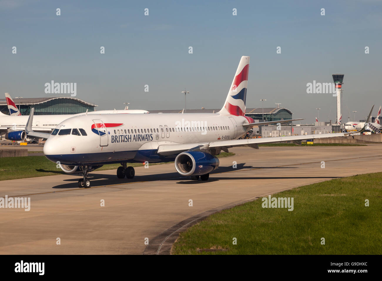 British Airways Airbus A320 at the London Heathrow Airport Stock Photo ...