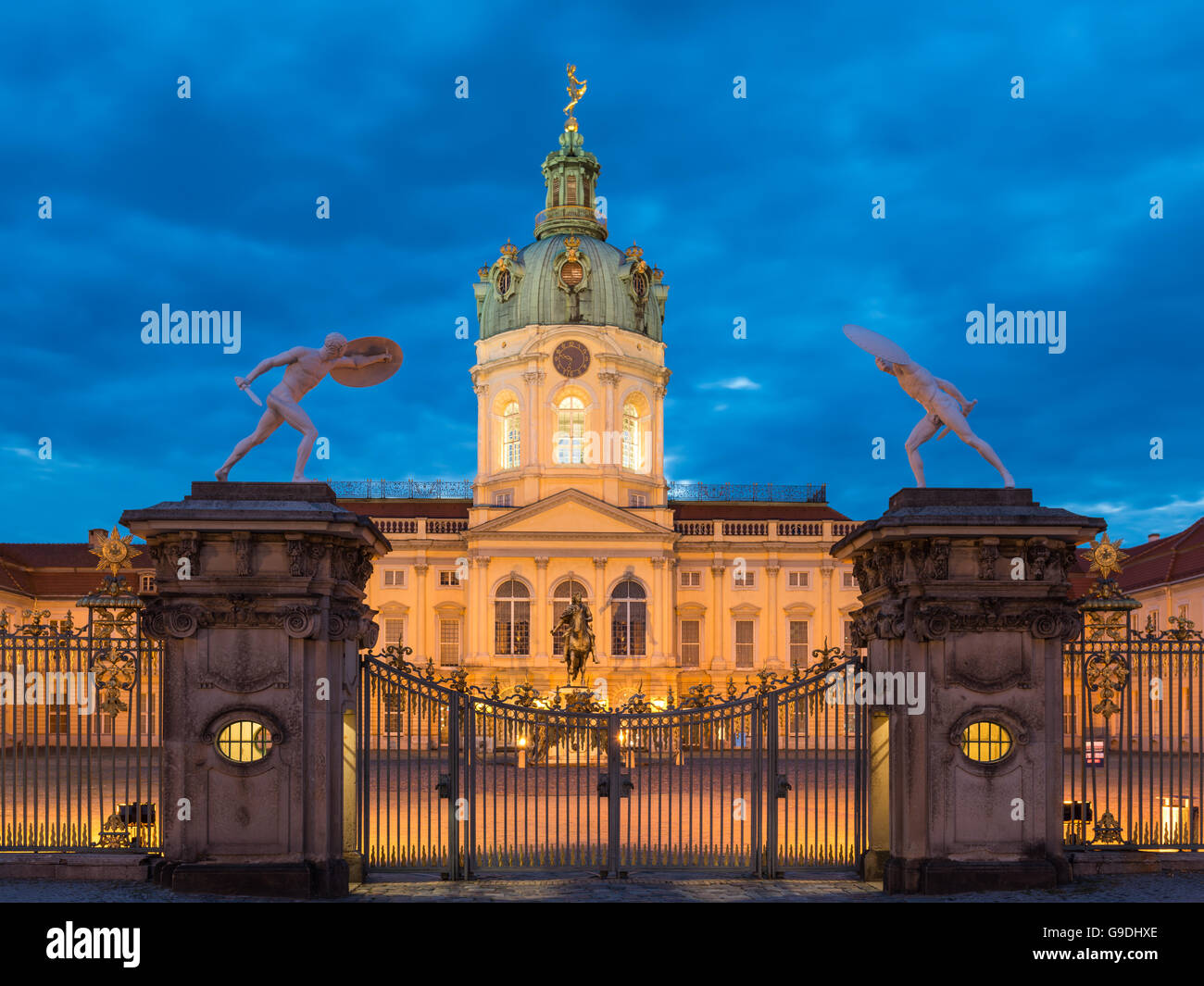 Main entrance and front of Charlottenburg Palace in Berlin Stock Photo ...