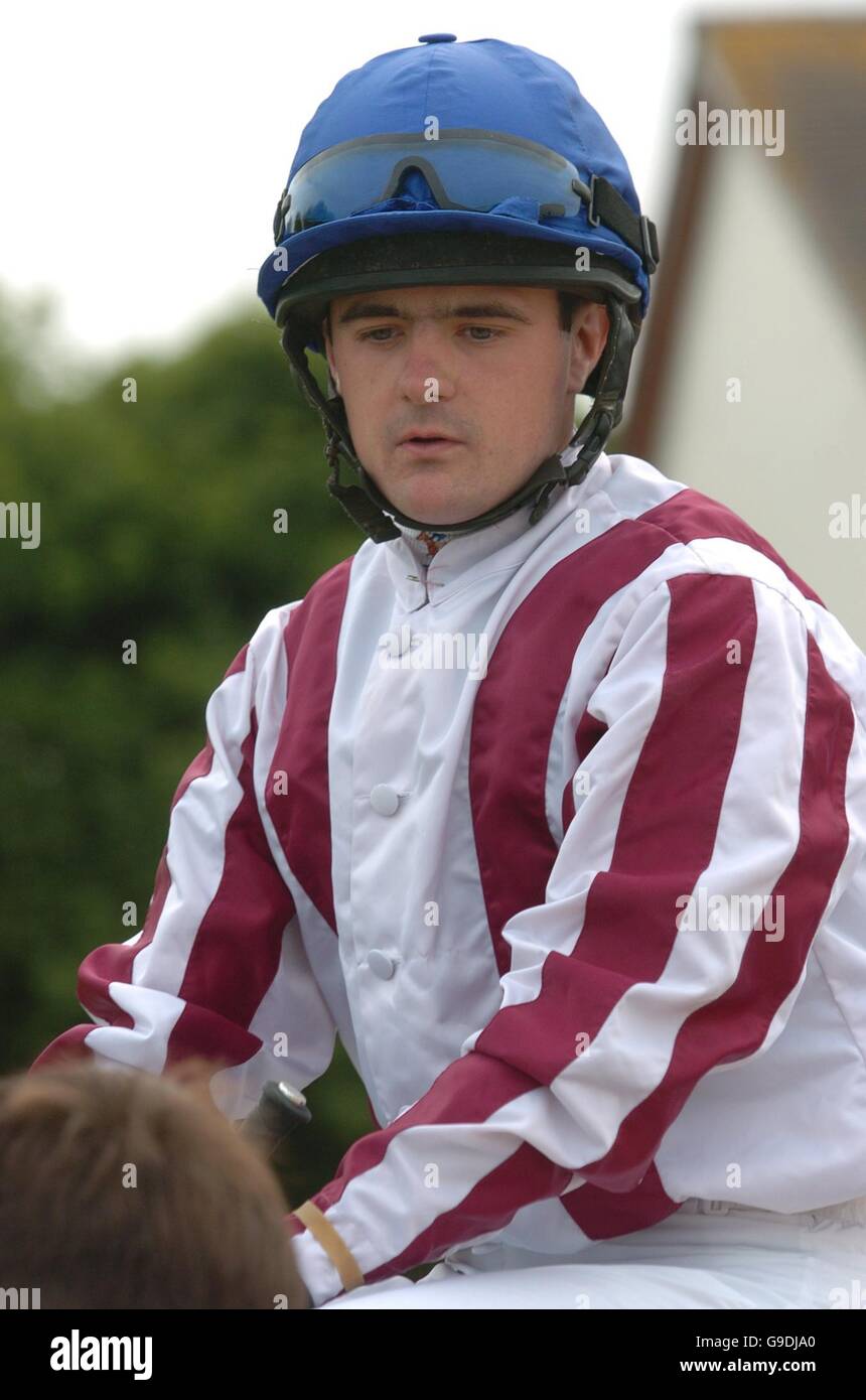 Racing - Beverley. Jockey Mark Waite at Beverley racecourse Stock Photo ...